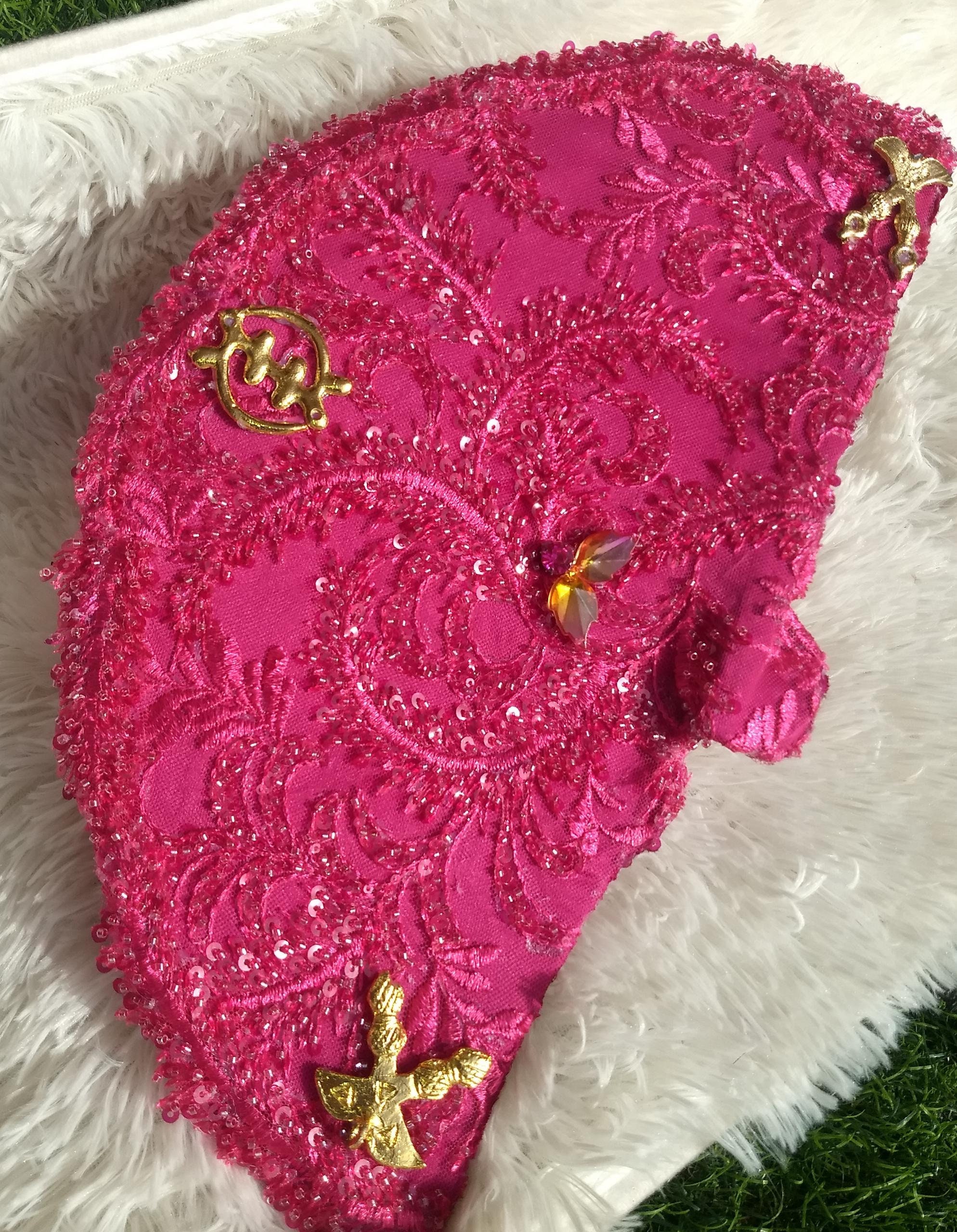 African Bridal Lace Luxury Fan Ghanaian Bridal Hand Fan Traditional ...