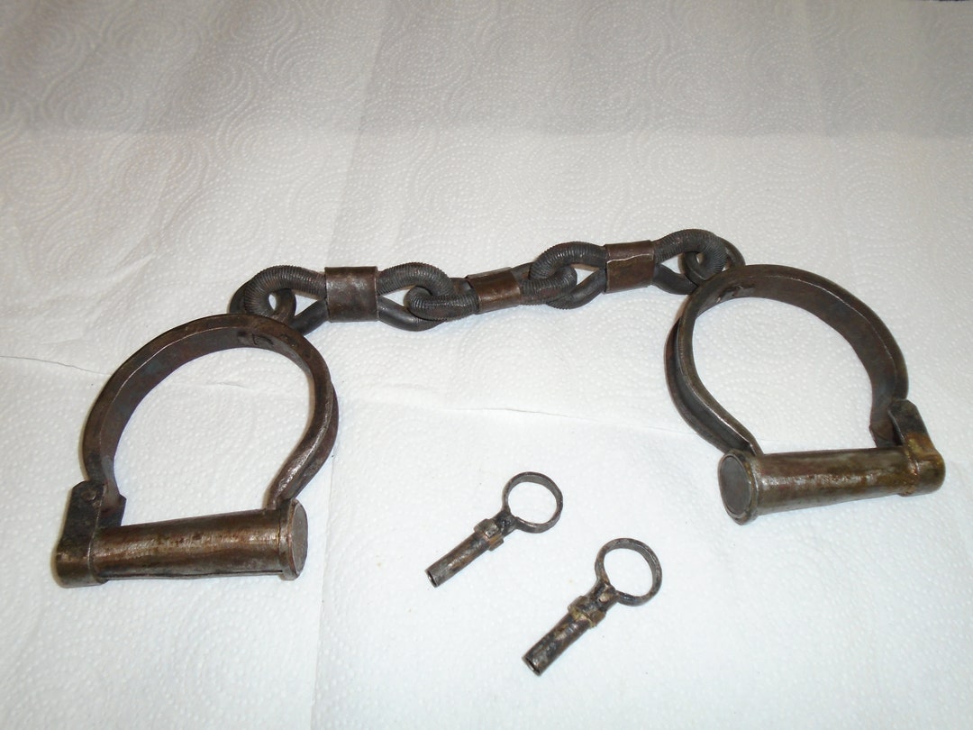 ANTIQUE LEG SHACKLES 1800'S Civil War Convict Slave Horse - Etsy