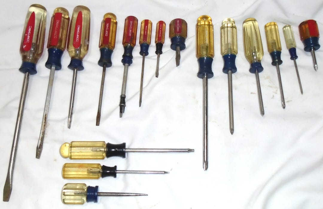 Craftsman Lot of 17 Screwdrivers LARGE Phillips Flat Head, Star Torx ...