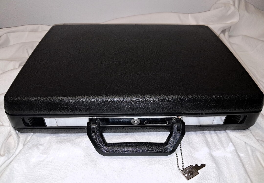 Samsonite Delegate Black Hard Shell Locking Attache Briefcase & Key ...