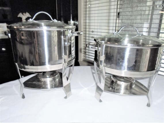 Chafing Dishes Set Princess House Buffet Racks Servers 4 Qt & - Etsy