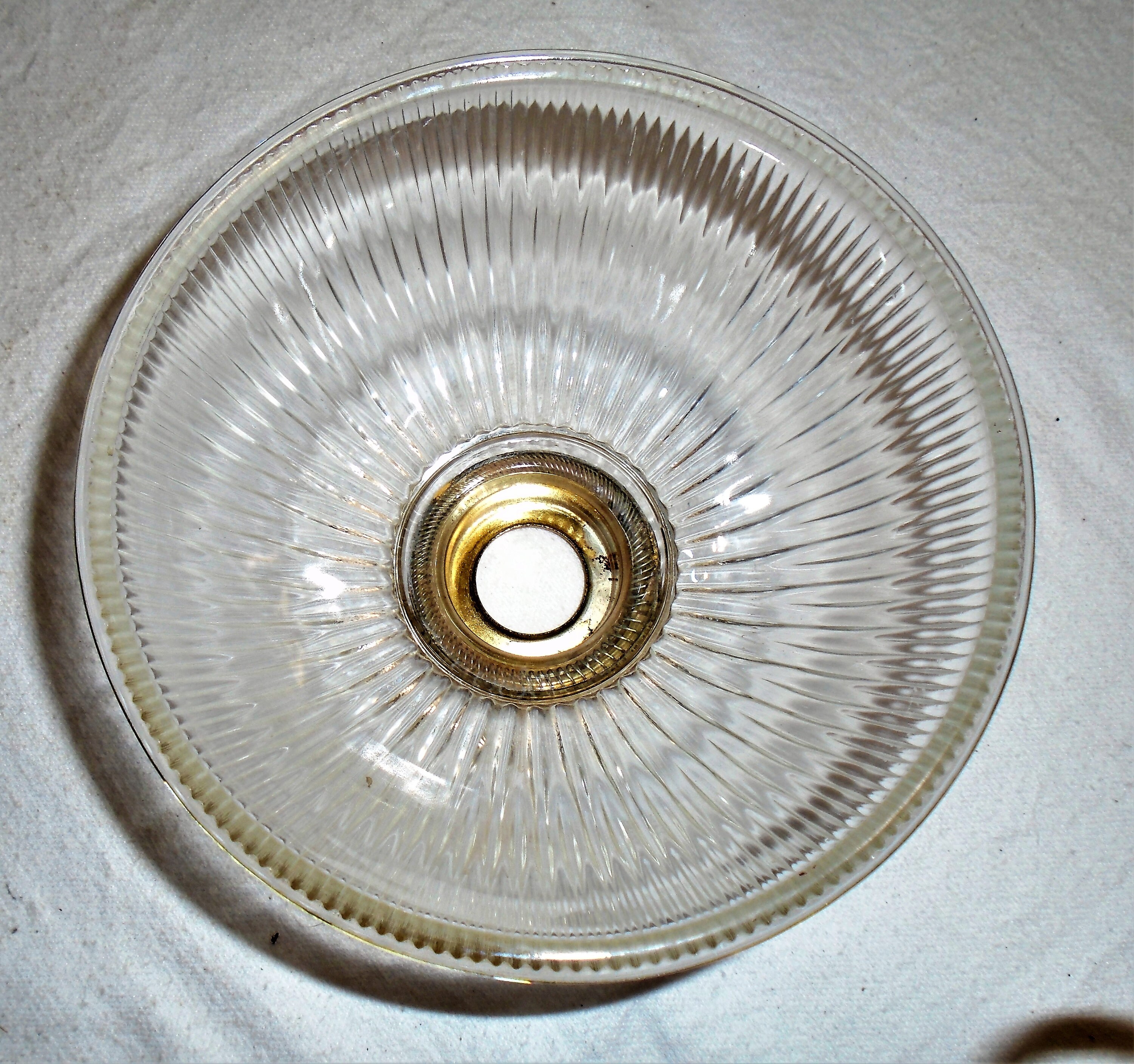 Vintage Ceiling Torch Torchiere Light Fixture Glass Ribbed Retro - Etsy