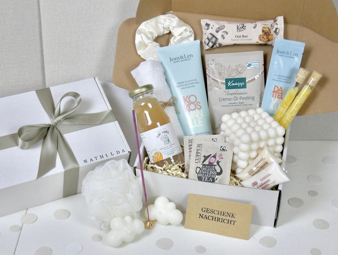 Personalisierte Premium Wellness Geschenkbox für Frauen ...