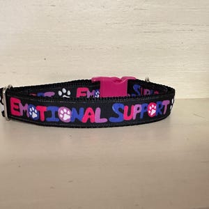Emotional Support Dog Collar - Etsy