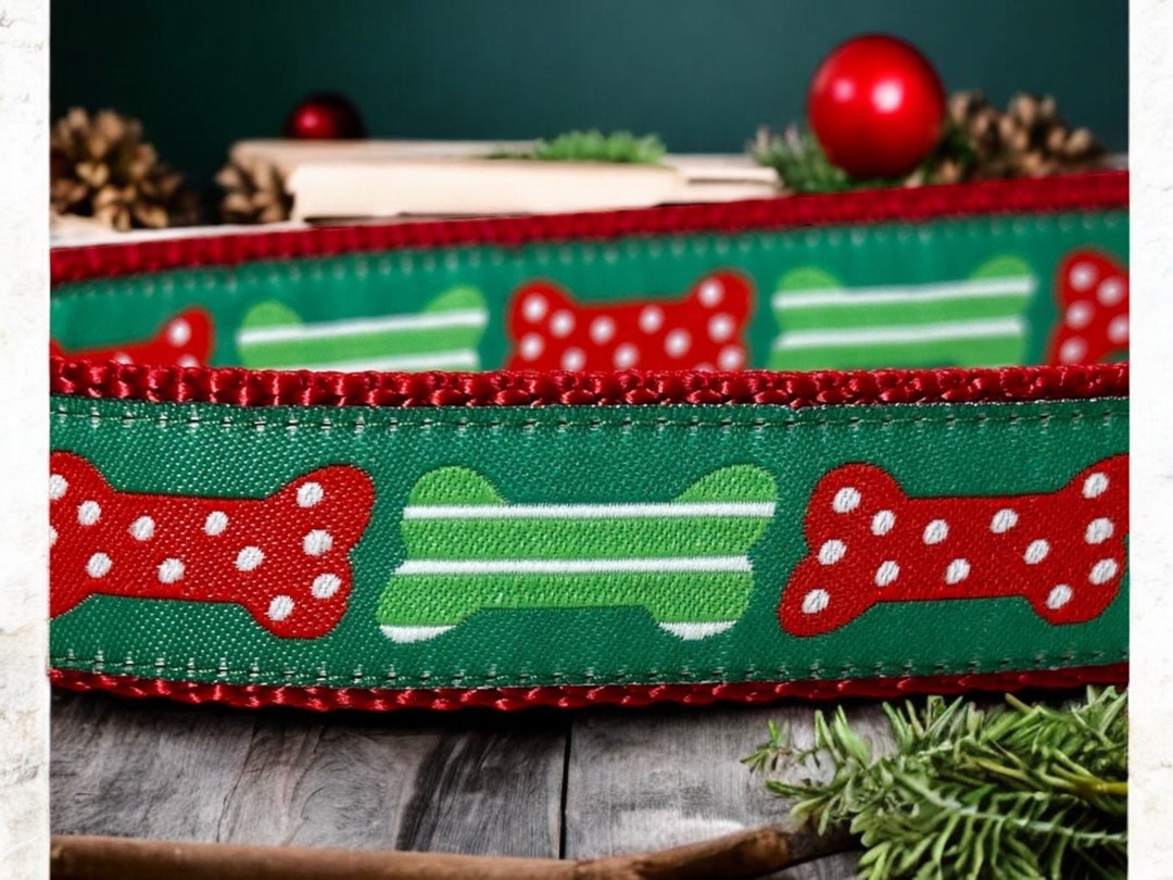 Christmas Doggy Bones Dog Collar - Etsy