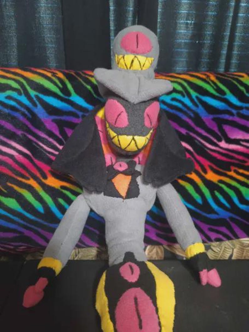 Sir Pentious Plush Hazbin Hotel Handmade - Etsy