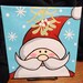 Hand Painted Santa Claus Canvas - Etsy