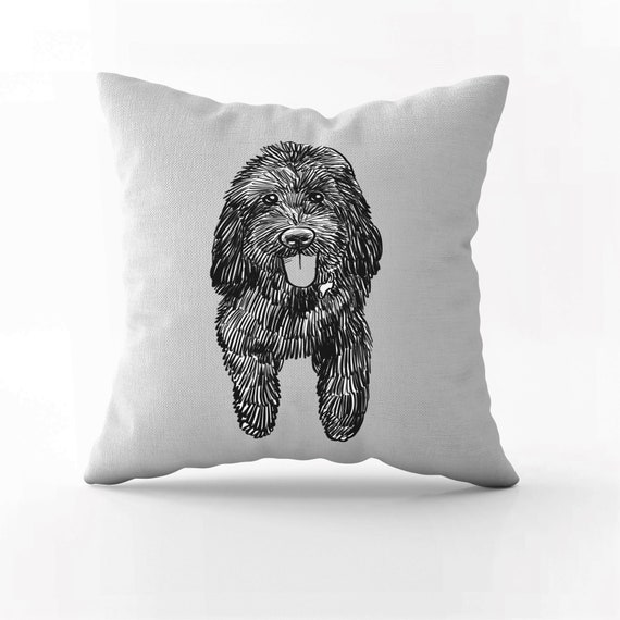 Cockapoo Caricature Cushion | Etsy