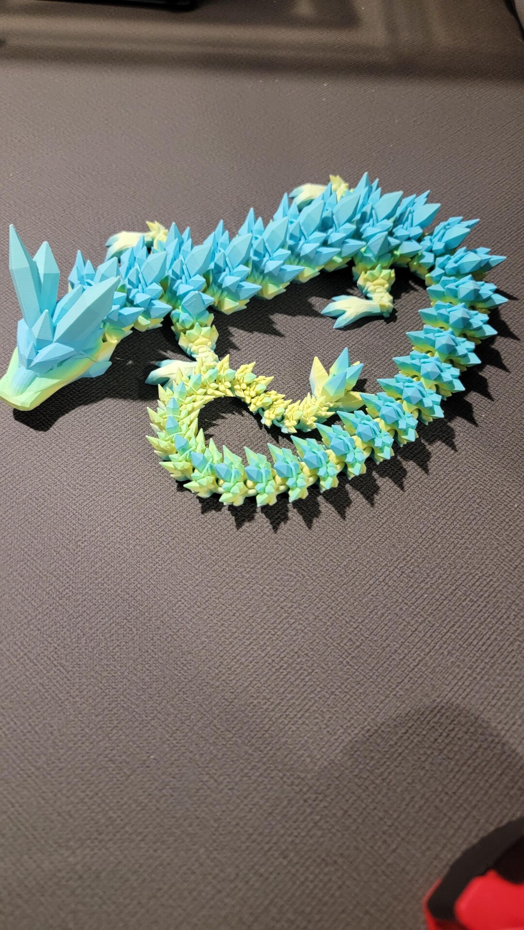 Custom 3D Printed Large Crystal Dragons, Flexi Figurines, Fidget Toys ...