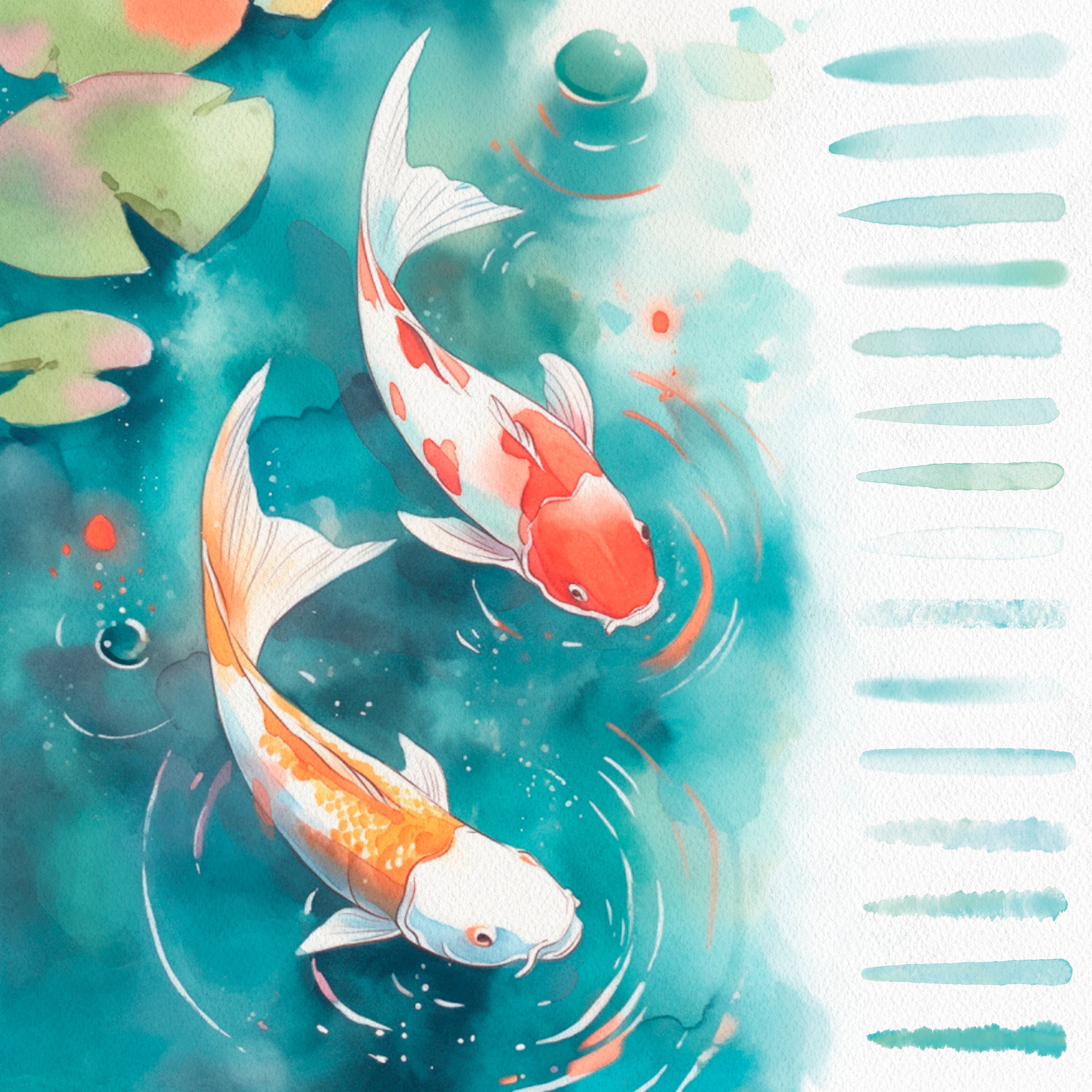 Realistic Triton Watercolor Brushes for Procreate | Includes Water ...