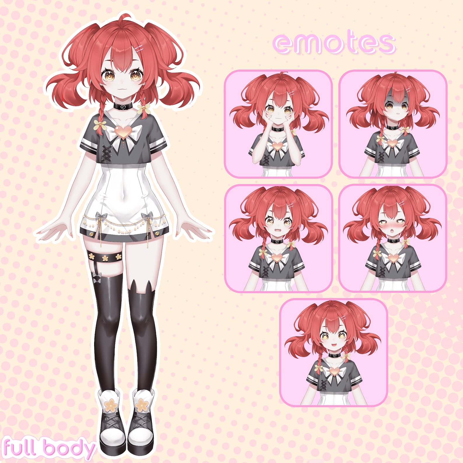 Vtuber Model for Commercial Use Full Body/fully Rigged Live2d Anime ...