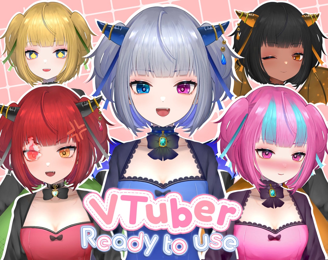 Live2d Vtuber Model for Commercial Use! the Evil Demon (ready to Use ...