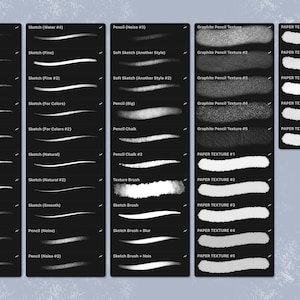 Soft Sketch Brushes for Procreate | Digital Sketch Brushes | Sketch ...