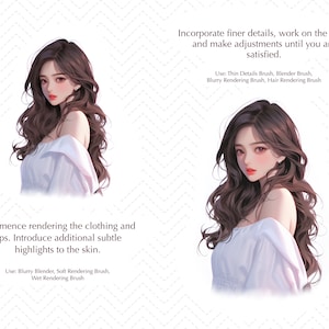 Masterpiece Rendering Brush Set for Procreate | Soft Detail Rendering ...