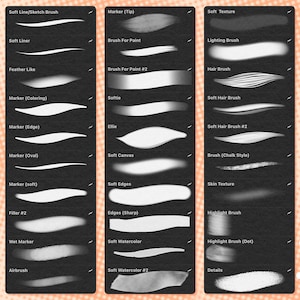 Procreate Soft Brush Set in Anime Style, Manga Brush Set, Procreate ...