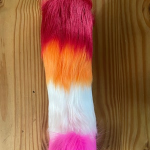 Lesbian LGBT Curled Pride Fursuit Tail - Etsy
