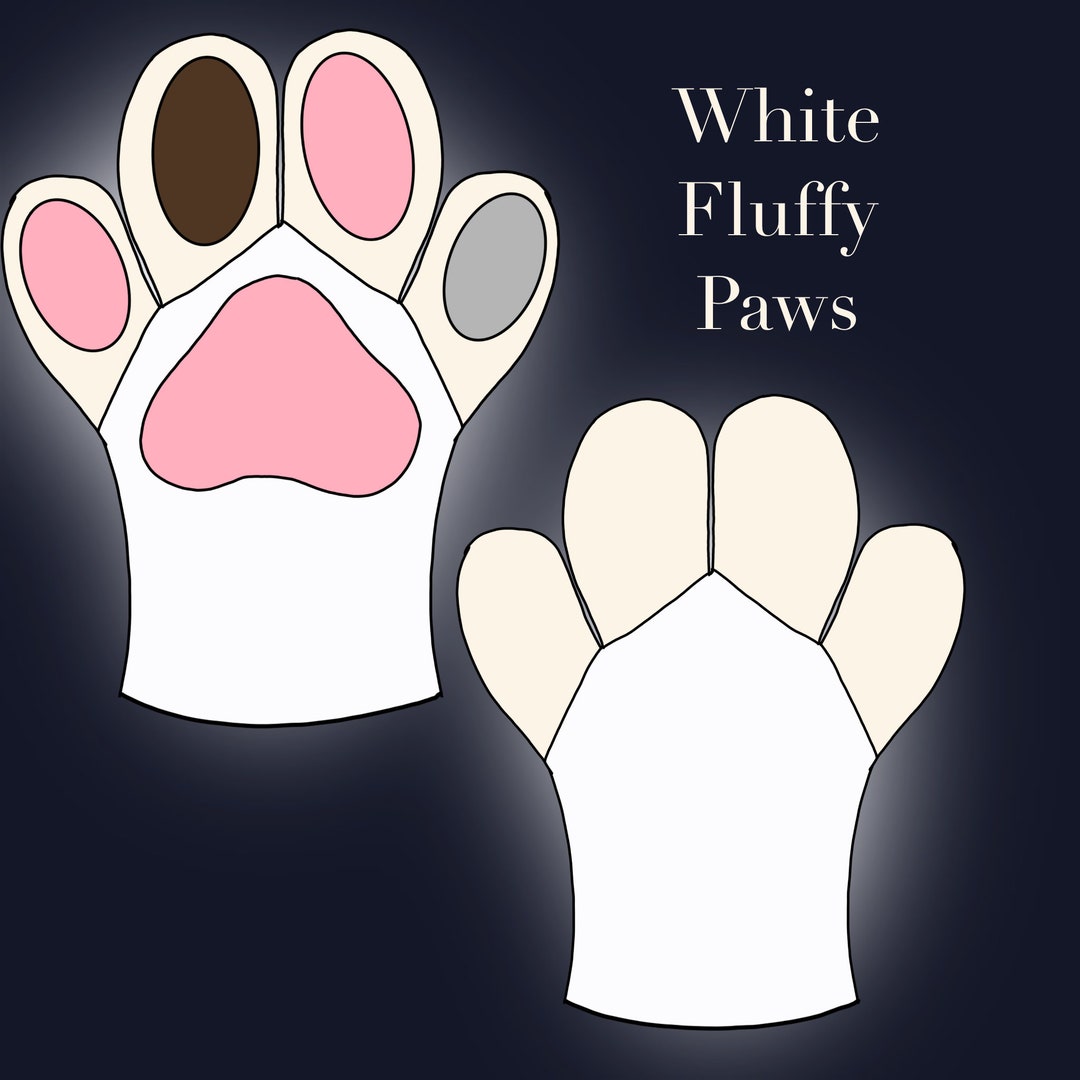 Preorder Premade White Fursuit Paws Furry Paws Hand Paws - Etsy