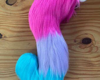 Lesbian LGBT Curled Pride Fursuit Tail - Etsy
