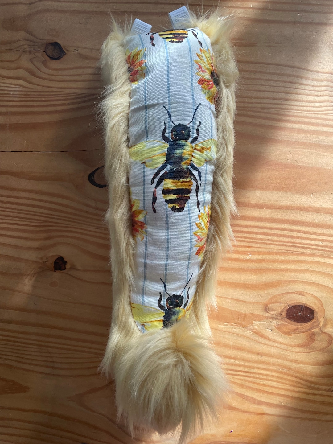 Bee Themed Fursuit Tail Blonde Semi Curled - Etsy