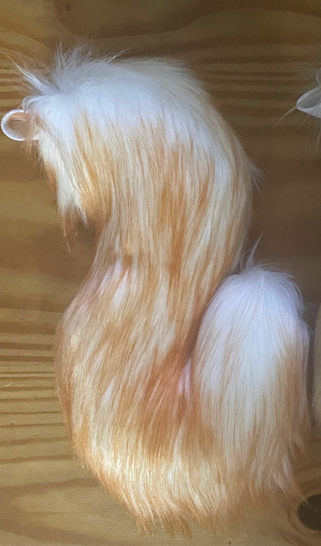 Mini Curled Long White Fursuit Tail - Etsy