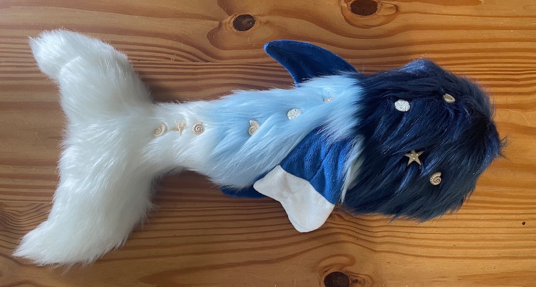 Premade Ocean Seashell Fintail Fursuit Fin Tail Furry Tail Manokit Tail ...
