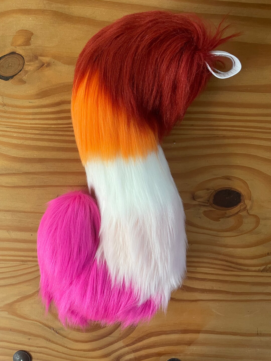 Lesbian LGBT Curled Pride Fursuit Tail - Etsy Australia