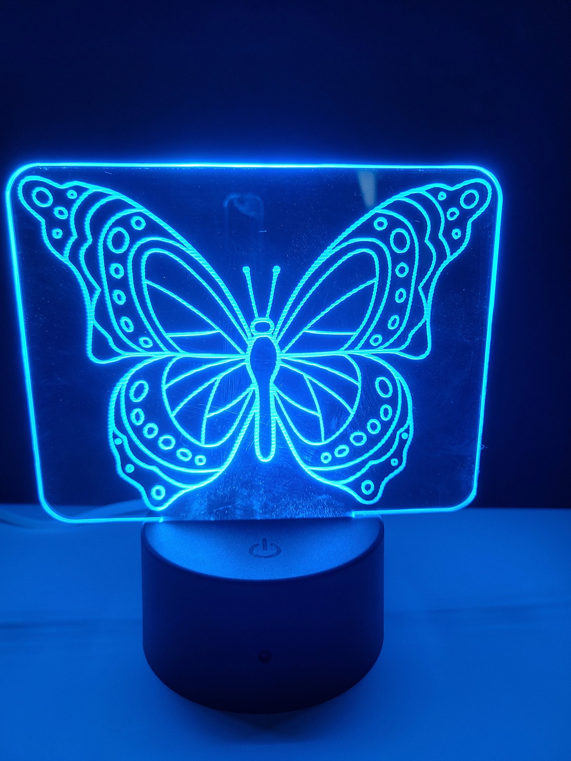 Butterfly LED Light Laser Cut and Engraved Monarch Butterfly | Etsy