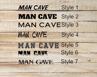 Man Cave Decal | Etsy