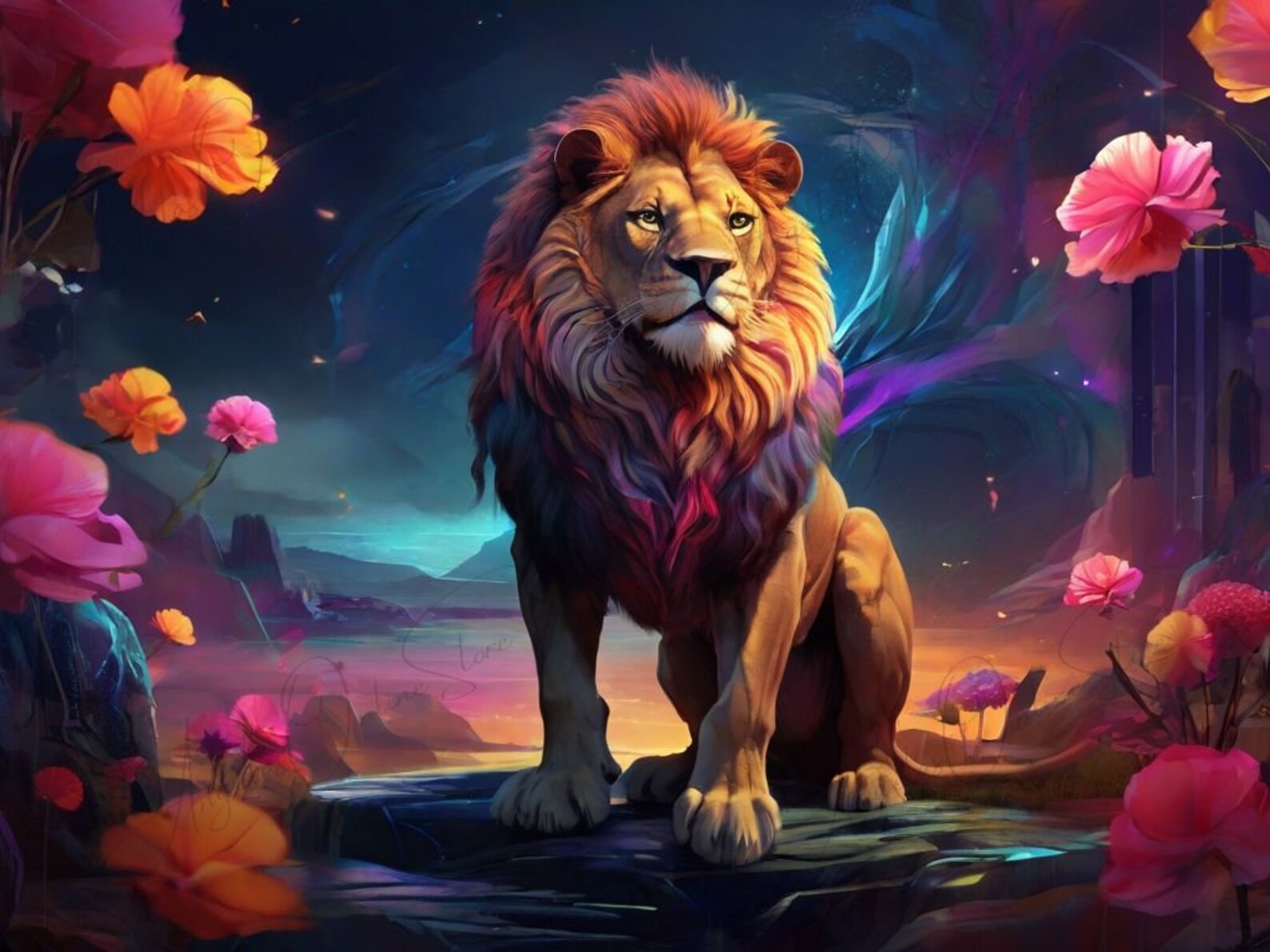 Lions Laser-ready 3D Illusion PNG Files for Stunning Engravings: Create ...