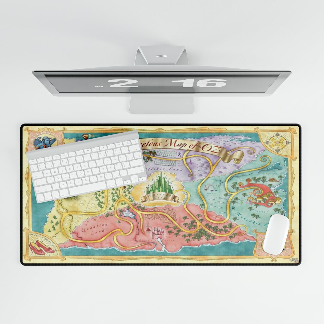 Wizard of Oz Map to the World of Oz Desk Mats - Etsy