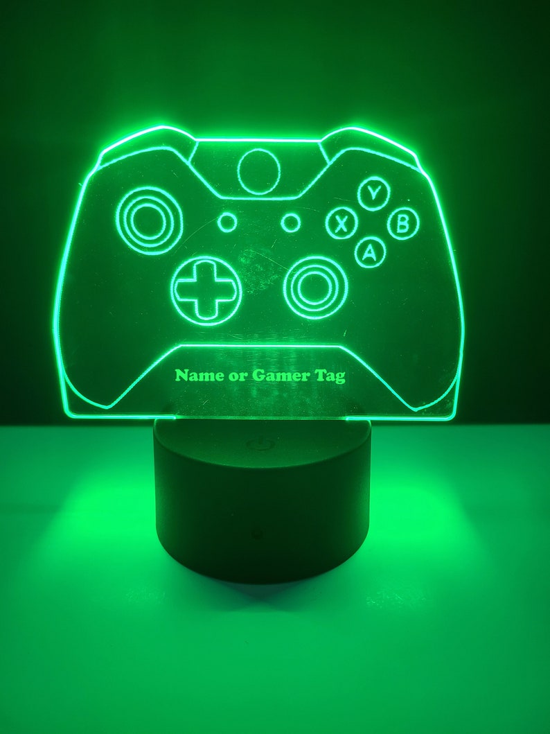 X-box LED Light Laser Cut and Engraved Xbox Style Controller - Etsy