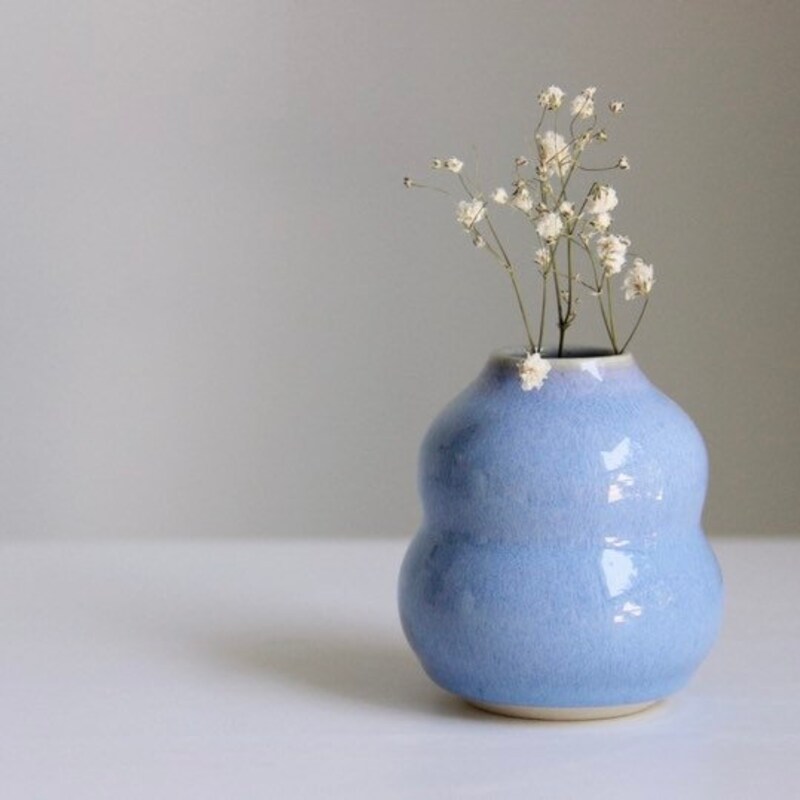 Blue Flower Vase - Etsy