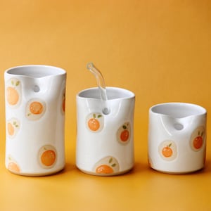 Ceramic Straw Cup | Handmade Ceramic Mug | No Handle Mug | Straw Mug ...