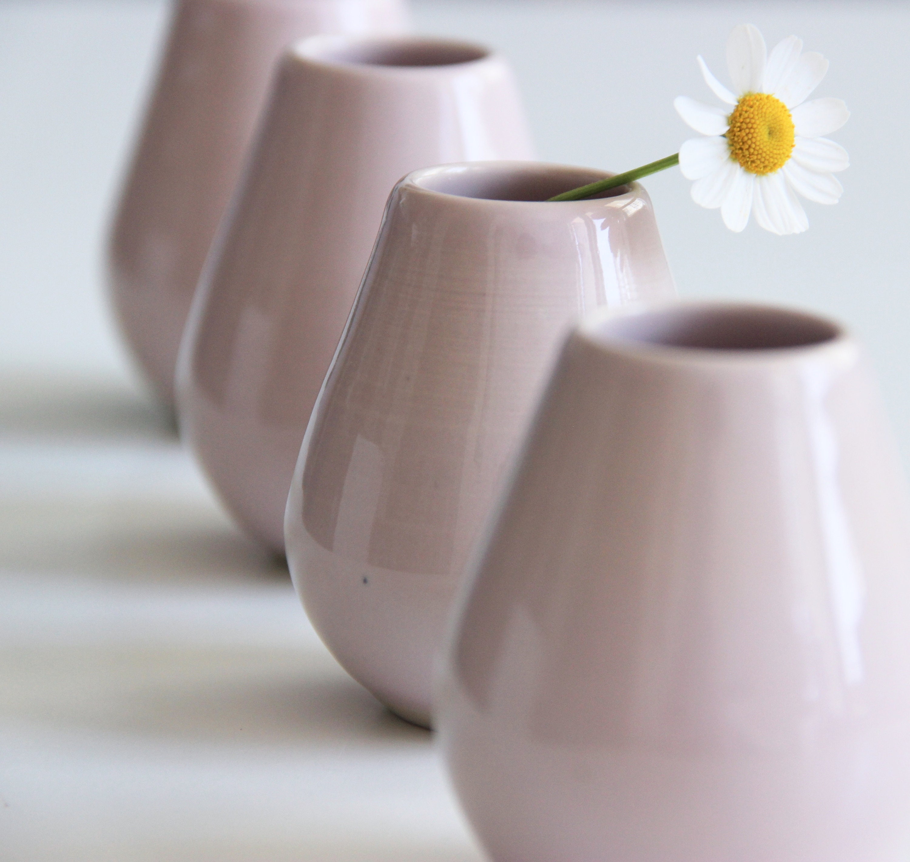 Pink Ceramic Bud Vase Handmade Small Flower Vase Pottery - Etsy
