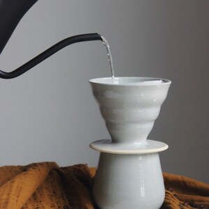 Handmade Ceramic Coffee Pour Over Dripper With Mug Mug and Coffee ...
