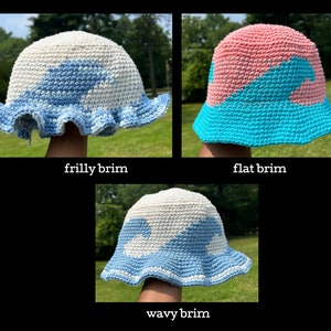 Crochet PATTERN: Wave Bucket Hat - Etsy Canada