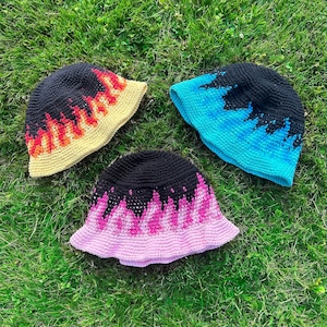 Crochet PATTERN: Flame Bucket Hat - Original Pattern - Etsy