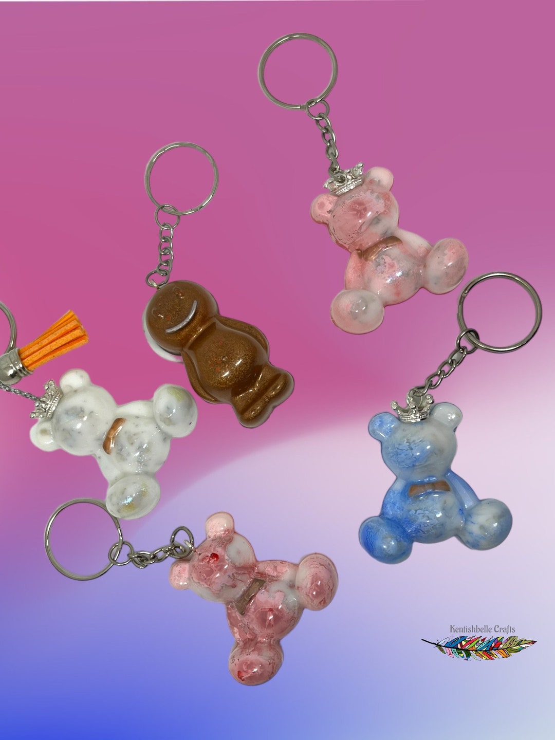 Bear Keyrings - Etsy