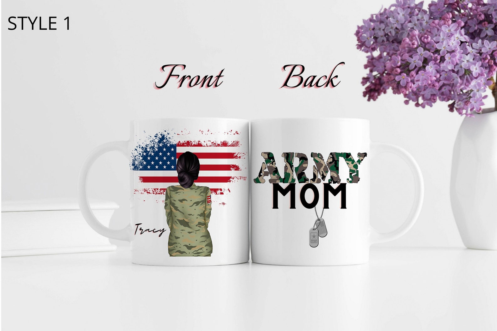 Proud Army Mom T Idea Veteran Coffee Mug Mother Day Etsy
