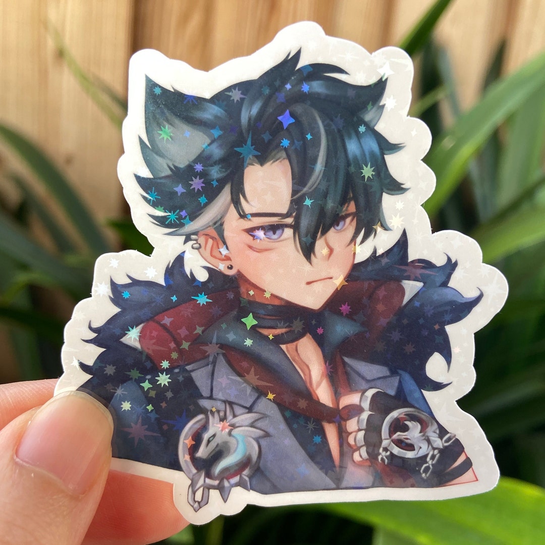 Wriothesley Holographic Sticker genshin Impact - Etsy