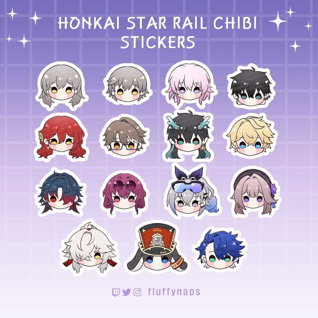 Honkai Star Rail Chibi Stickers - Etsy