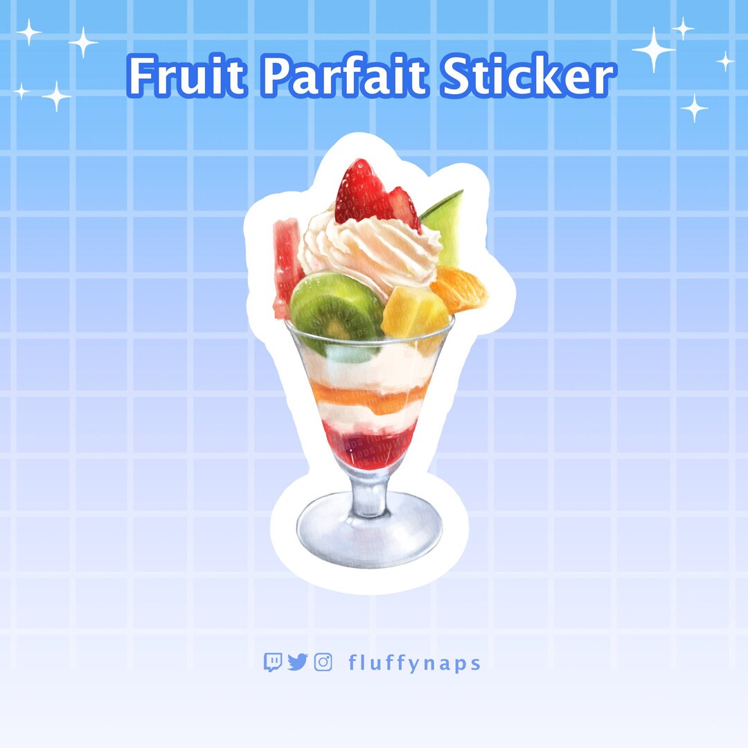 Fruit Parfait Sticker - Etsy