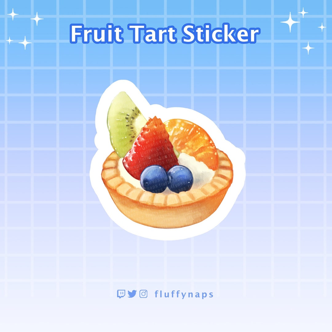 Fruit Tart Sticker - Etsy