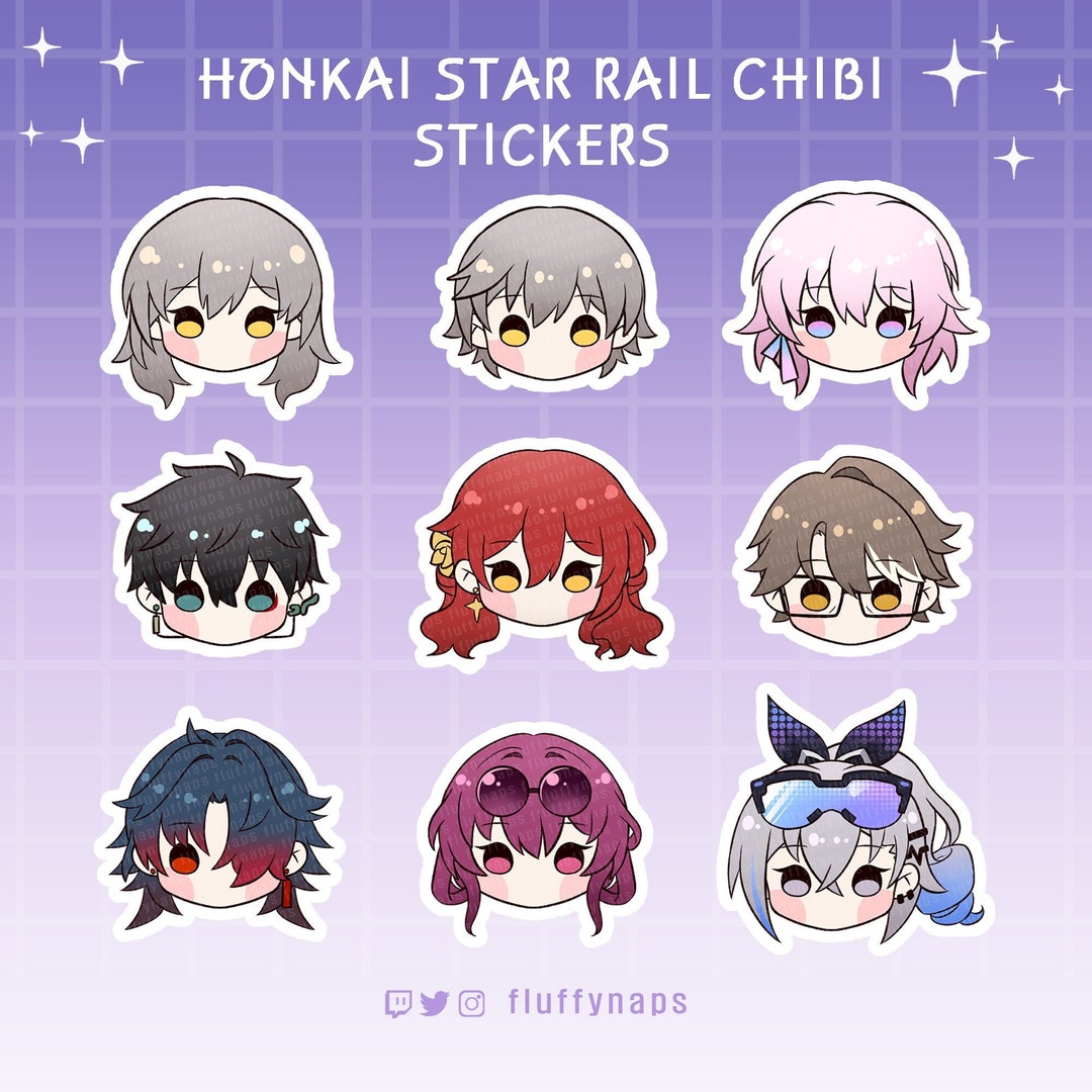 Honkai Star Rail Chibi Stickers - Etsy