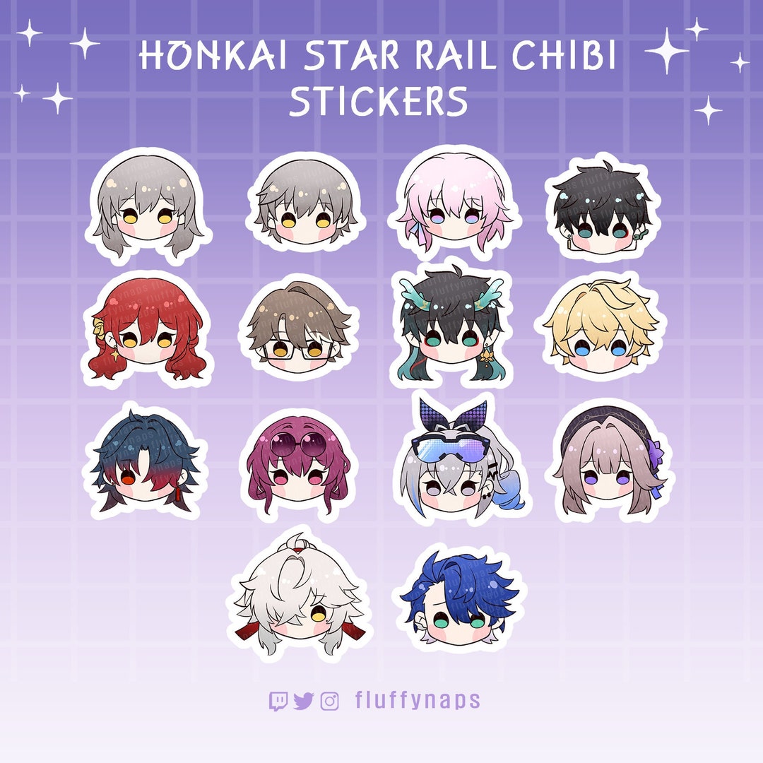 Honkai Star Rail Chibi Stickers - Etsy