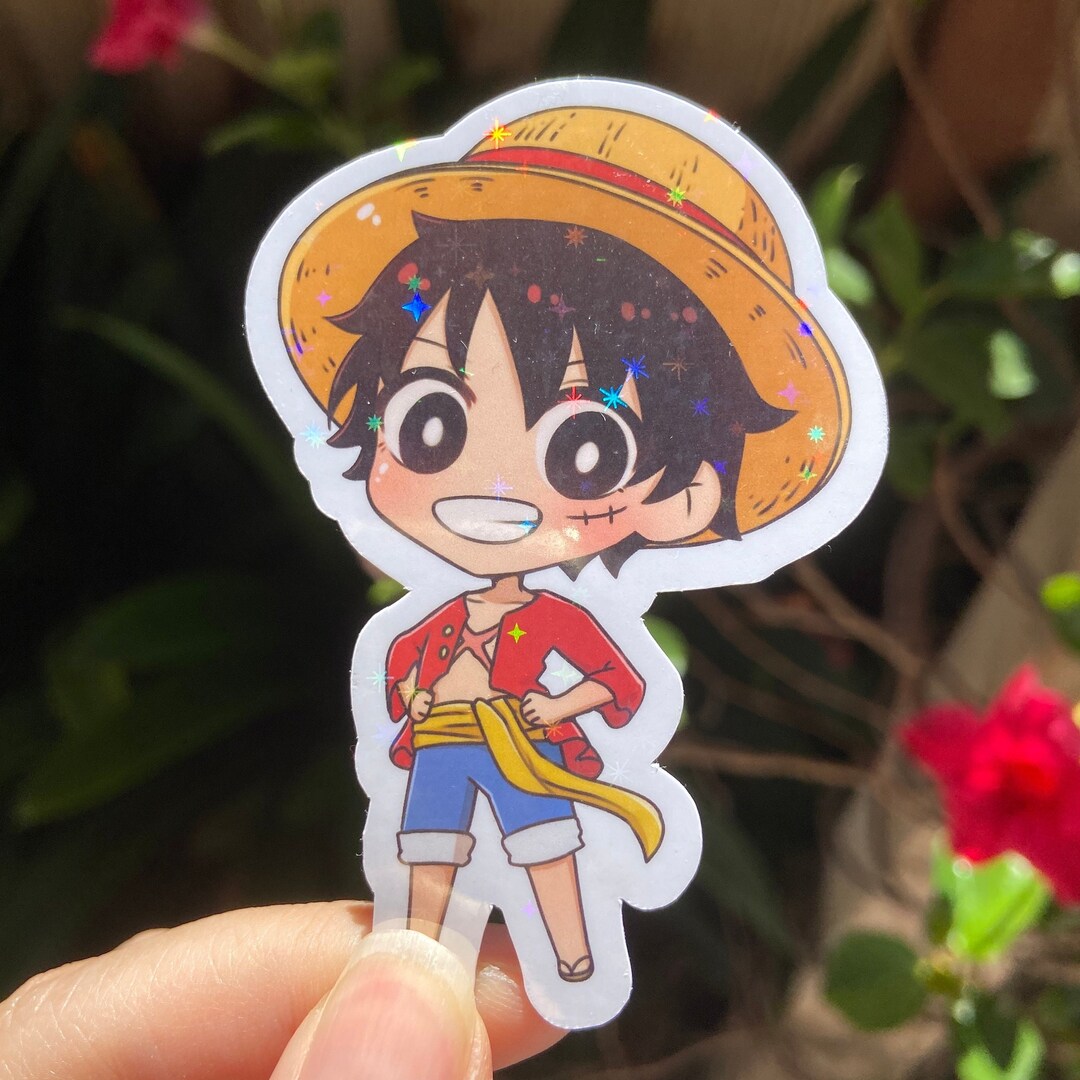 Luffy Holographic Sticker [one Piece] - Etsy
