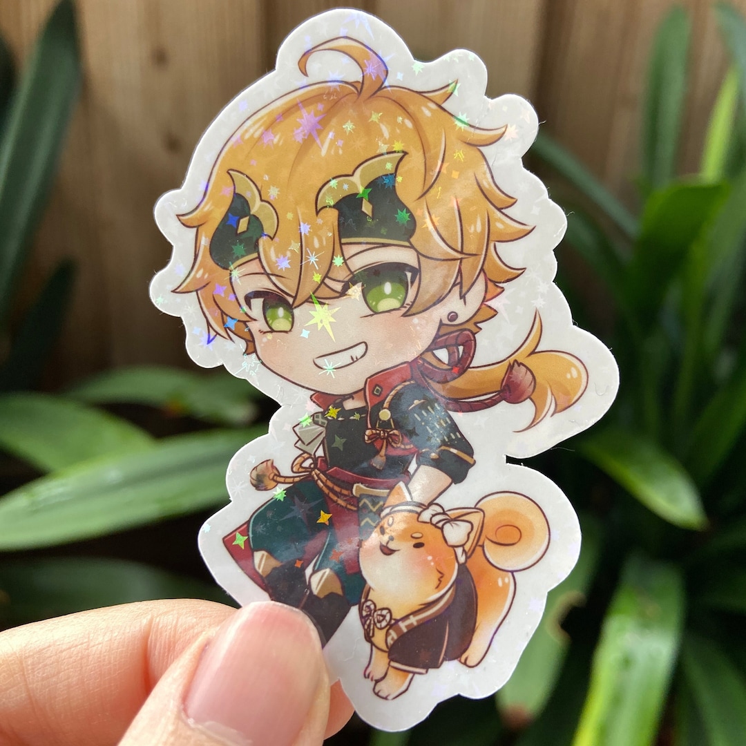 Thoma Chibi Holographic Sticker [genshin Impact] - Etsy