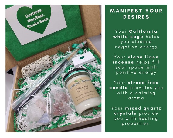 Manifestation Kit Destress Care Package Self Care Kit | Etsy