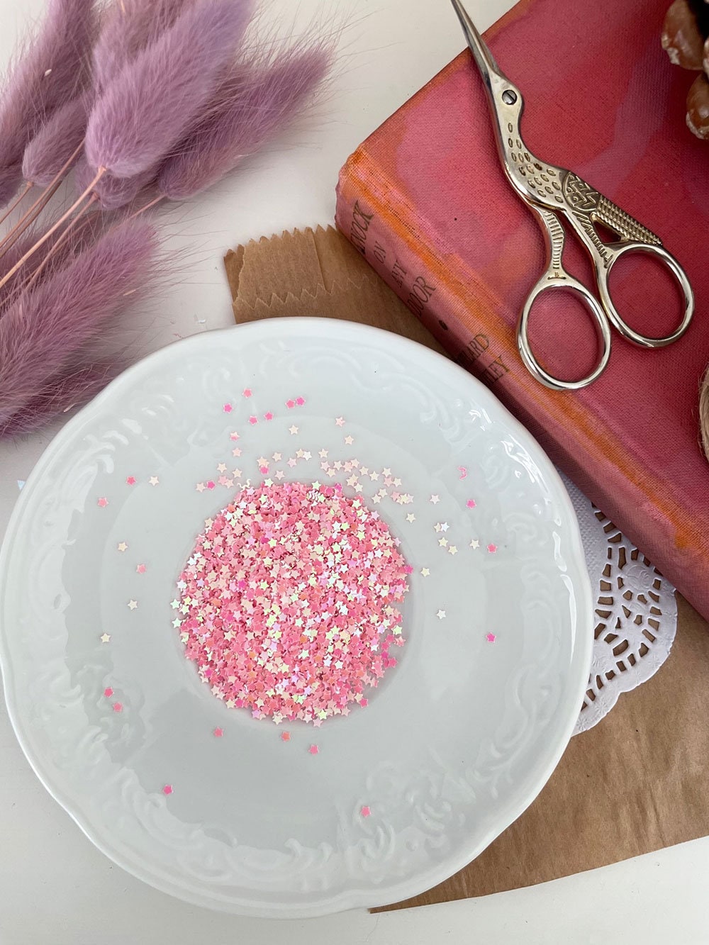 Stars Pink Decoration Mini Stars Embellished Stars Craft - Etsy UK