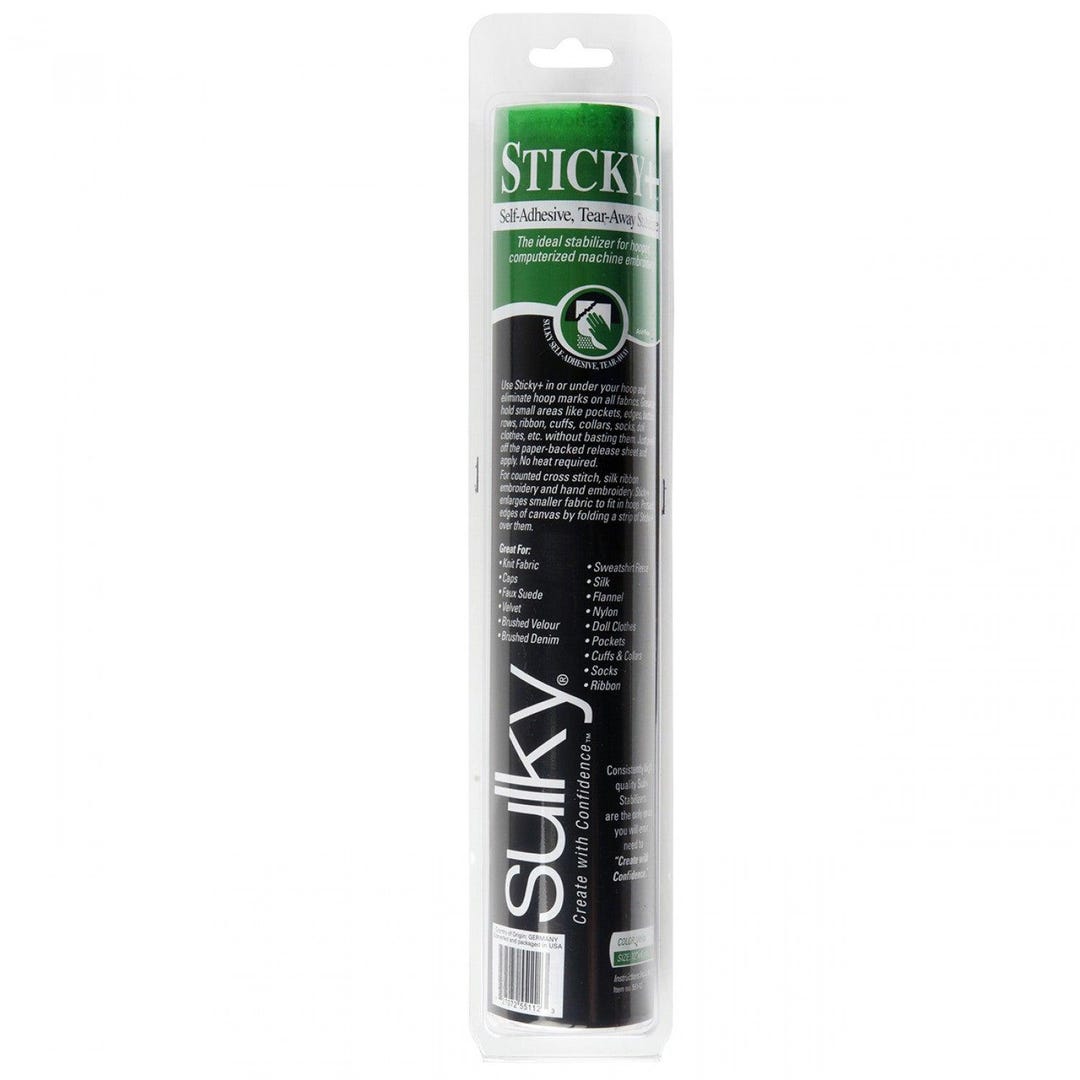 551- 12 - Sticky Plus Self-adhesive Tear-away Stabilizer White 12in X ...
